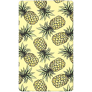 Pineapple Themed Fitted Crib Sheet,Standard Crib Mattress Fitted Sheet Soft and Breathable Bed Sheets-Baby Crib Sheets for Girl or Boy,28“ x52“,Pale Yellow Pale Green