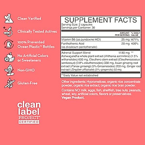 HUM Uber Energy - Adrenal & Energy Support Supplement with Ashwagandha Root & Vitamin B - Designed for Stress Relief, Adrenal Health, Memory and Focus (60 Vegetarian Capsules)