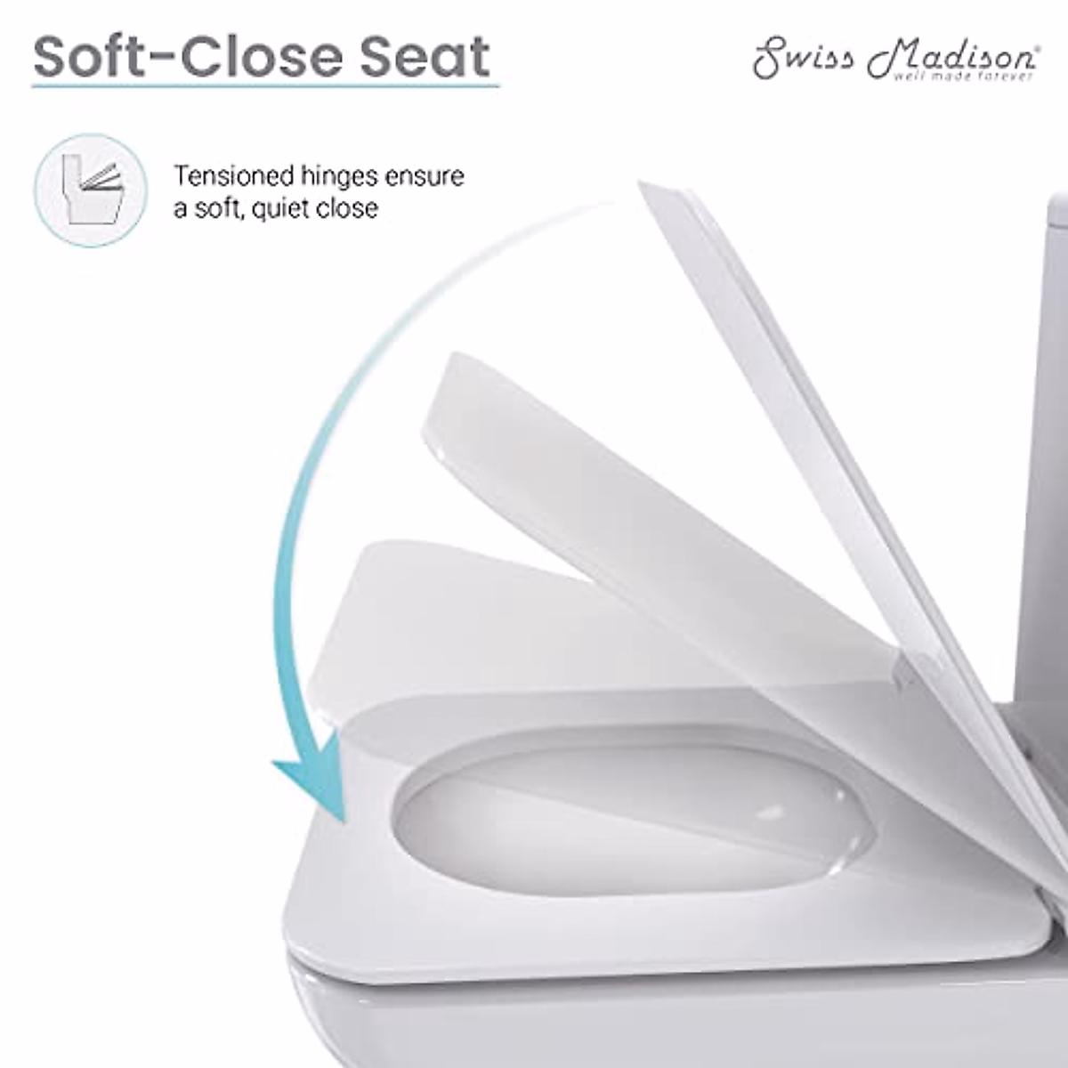 Swiss Madison Well Made Forever SM-1T106 Concorde One Piece Toilet, Glossy White