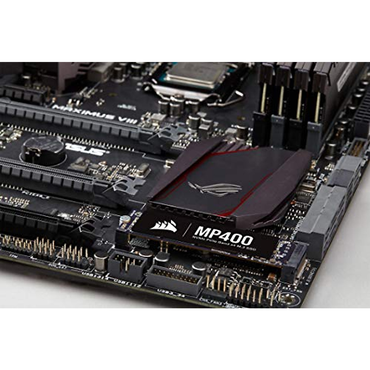 Corsair MP400 8TB M.2 NVMe PCIe x4 Gen3 SSD (Sequential Read Speeds of up to 3,480 MB/s, Write Speeds of up to 3,000 MB/s, High-Density 3D QLC NAND) Black