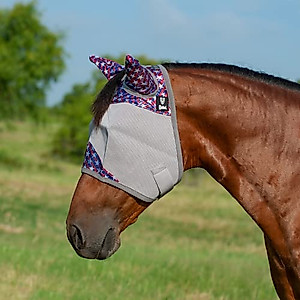 Cashel Crusader Designer Fly Mask with Ears, Freedom, Warmblood