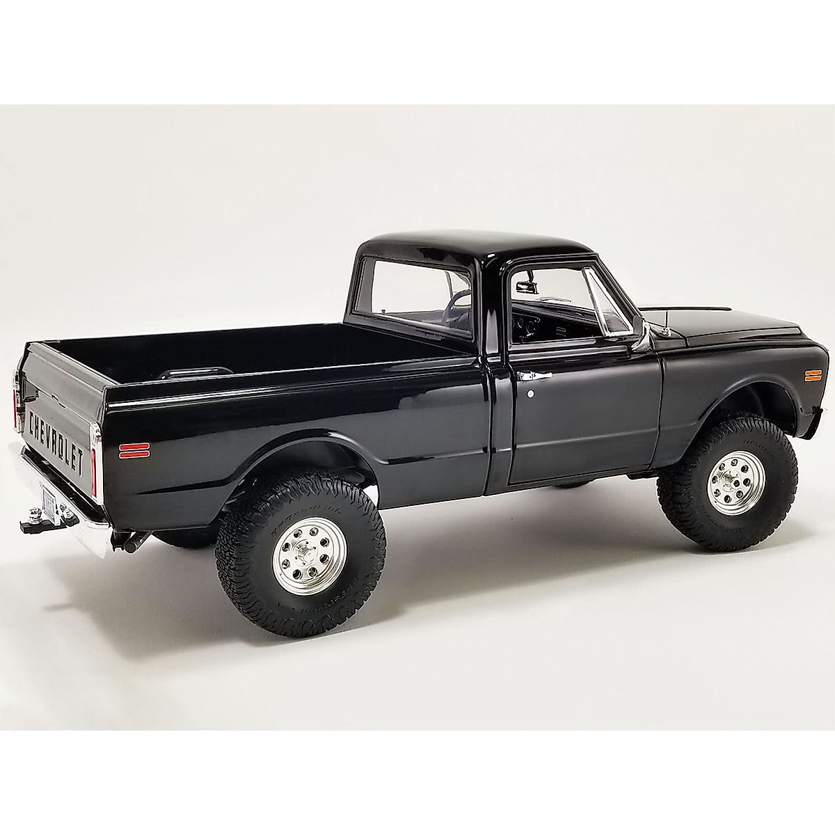 1970 Chevy K10 4x4 Pickup Truck Black Limited Edition to 1050 Pieces Worldwide 1/18 Diecast Model Car by Acme A1807215