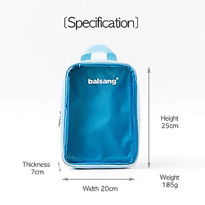 balsang Scooter Bag for Kids Kick Scooter, Kids Bicycle, Visible Front Material, Good Design, Easy to Install on The Handle (Blue)