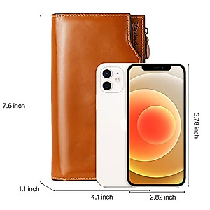 BOSTANTEN Leather Hobo Handbags bundle Women Leather Wallet RFID