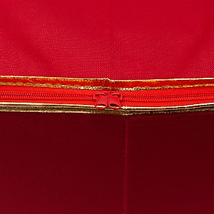 Simplify Gift Bag Organizer | Dimensions: 10.5"x 16"x 16" | Stores Gift Bags | Ribbon | Tissue Paper | Gift Cards | Large Reinforced Handles | Red | Holiday Storage | Collapsible