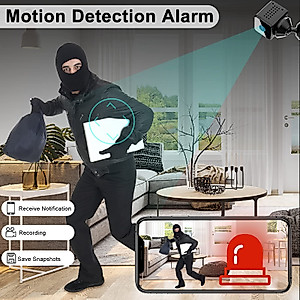 Femivo Mini Security Spy Camera Wireless WiFi Surveillance Camera for Home HD 1080P with Phone App Motion Detection IR Night Vision for Home Office Indoor with 32GB Micro SD Card