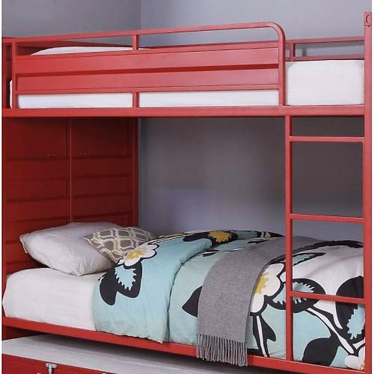 GOWE Acme Cargo Bunk Bed (Full/Full), Red (1Set/2Ctn) 37915