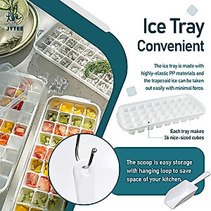 Ice Cube Bin Scoop Trays - Use It as a Portable Box in the Freezer, Shelves, Pantry