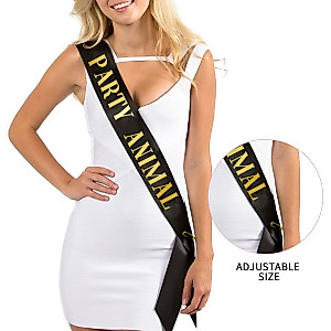 10 Pack Birthday Sash for Women Group,Happy Birthday Party Supplies Sashes Favors Decorations for Women,Birthday Squad Girls Glitter Sash Set,9 Funny Sashes,1 Birthday Girl Sash(Black and Rose Gold)