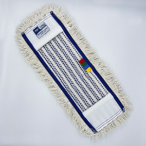 Arcora Professional Hospital Hygiene Microfiber Mop Pad - Hardwood Floor Mop - Dry & Wet Mop for Wood, Laminate, Tile, Vinyl Floors, Smooth. 4 Yarn Fibers - Made in Germany (19.7 Inch)