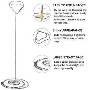 12Pcs 9In Premium Table Number Holders Place Card Holders - Photo Card Holder, Picture Holders for Tables, Card Stand, Sign Stands, Table Setting Decor in Gift Box