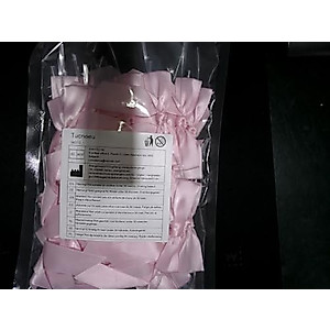 50pcs 3.5" Small Pink Bow Twist Tie Bows Mini Bows Wedding Favor Ribbon Bows for Cookie Candy Bagging Baby Shower Halloween Thanksgiving