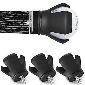 XSMSGO Golf Ball Retriever for Putter,3-Prong Golf Ball Grabber Picker Upper,with Golf Mesh Bag for Golf Accessories Golf Gift for Men(3 Pack)