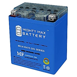 Mighty Max Battery YB12A-AGEL -12 Volt 12 AH, 165 CCA, GEL Type, Rechargeable Maintenance Free SLA AGM Motorcycle Battery