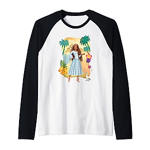 Disney The Little Mermaid Ariel & Scuttle Dry Land Raglan Baseball Tee