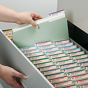 Smead Pressboard Fastener File Folder with SafeSHIELD Fasteners, 2 Fasteners, 1/3-Cut Tab, 1" Expansion, Legal Size, Gray/Green, 25 per Box (19931)