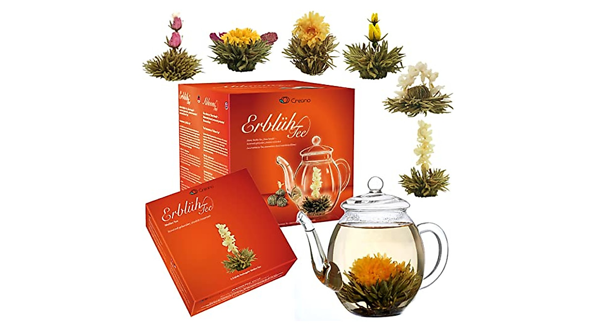 Creano Flowering Tea Gift Set - 6 White Tea Blossoms