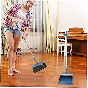 BEBEMOKO 1 Set Household Supplies Stable Dustpan House Cleaning Tool Trash Cleaning Tool Floor Cleaning Broom Home Cleaning Dustpan Dust Sweeper Standing Room Cleaning Broom Stainless Steel