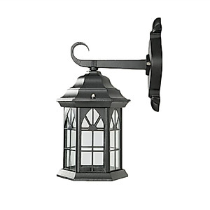 European wall light Victoria Rustic Pure Aluminum Light Vintage Waterproof Outside Wall Lantern Lamps Retro Industrial Outdoor Wall Lights Street Garden Courtyard Home Villa Lighting Wall Sconce E27(B