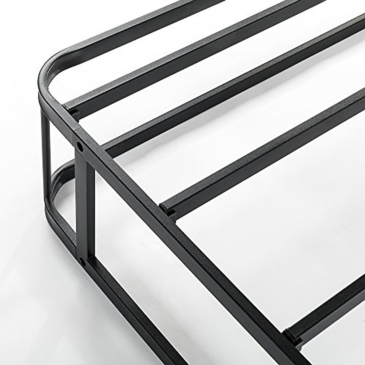 Mellow 9 Inch High Profile Box Spring, Heavy Duty Steel with Fabric-Cover, Easy Assembly, Navy, Queen
