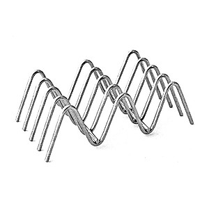 G.E.T. 4-81823 Stainless Steel Taco Holder / Stand, Holds 3 Tacos