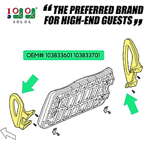 10L0L Golf Cart Arm Rest Hip Restraint for Club Car Precedent 2012-up, Driver and Passenger Side, OEM# 103833601 103833701, 1 Pair (Left + Right)