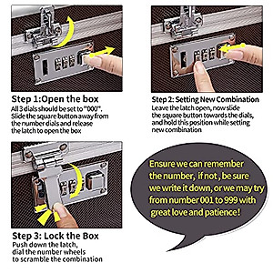 Locking Medication Box with Portable Storage Case, Childproof Medicine Lock Organizer, 12.2''x 7.2''x 7.6'', Lockable Empty First Aid Storage Cabinet, Lockbox for Drugs use (Coffee/Medium)