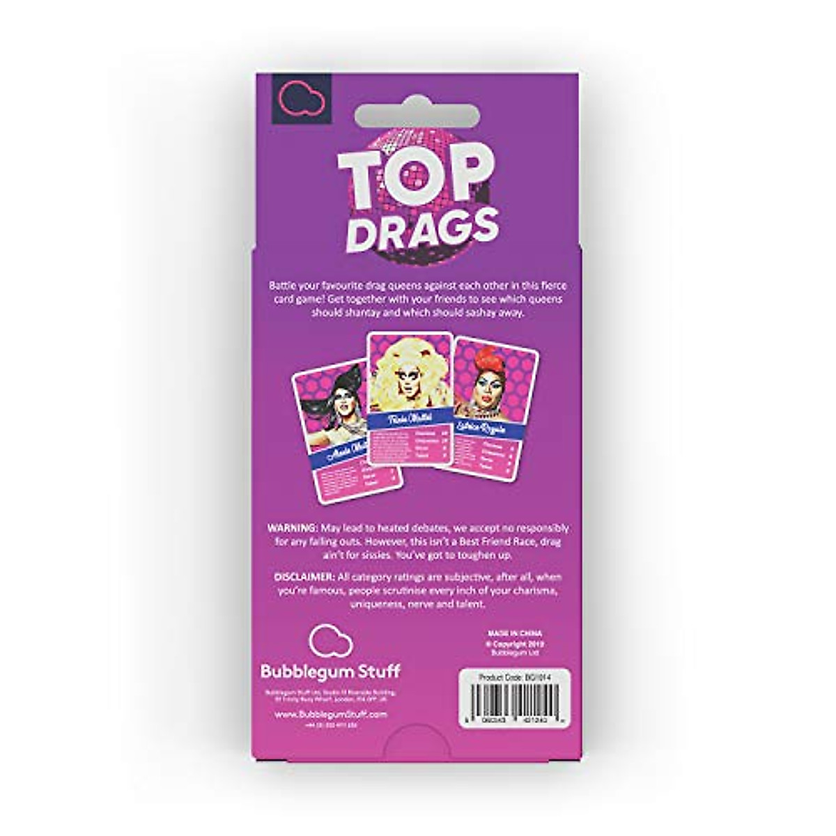 Top Drags Game - Trumps Card Game - Win Every Drag Queen to Win The Game - Suitable for Adults and Teenagers