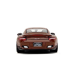 M&M's 1:24 Porsche 911 Turbo Die-Cast Car & 2.75" Brown Figure, Toys for Kids and Adults