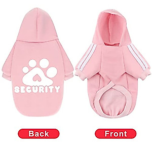 Otunrues Dog Sweater, Classic Dog Clothes Soft Warm Hoodies Sweatshirt Pet Dog Winter Clothes Small Medium Sweaters for Dogs Cats (Pink, XXXL)