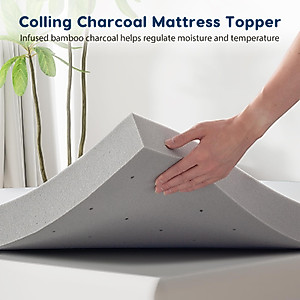3 Inch Mattress Topper Queen,Gel Memory Foam Mattress Topper Bed Topper for Soft & Cooling Sleep and Pressure Relieve, for Side Sleeper, CertiPUR-US Certified，Bed Ventilated Design with Bed Topper
