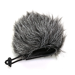 Ruittos Deadcat Wind Shield, Microphone Furry Windscreen Muff Pop Filter Cover Compatible with Zoom H1N & H1 Handy Portable Recorder, Outdoor Videography Vlog Film, Sports Camera,
