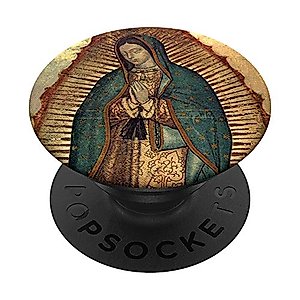 Our Lady of Guadalupe Marian Gift Vintage Mary Catholic PopSockets PopGrip: Swappable Grip for Phones & Tablets