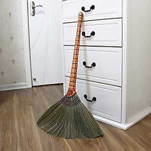 H Hand-Woven Mango Broom Soft Hair Broom Home Wood Flooring Tile Cleaning Set Hair Fantastic Single Broom Furniture