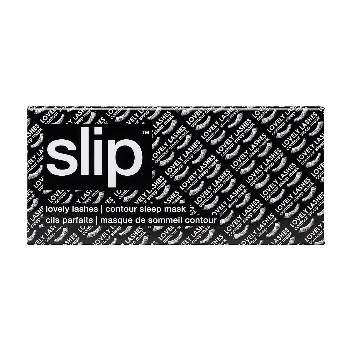 slip Contour Sleep Mask | 100% Pure Mulberry Silk, Ultra Soft | Contoured Design, Prevents Eye Pressure | Adjustable Strap, Ideal for Travel - Black