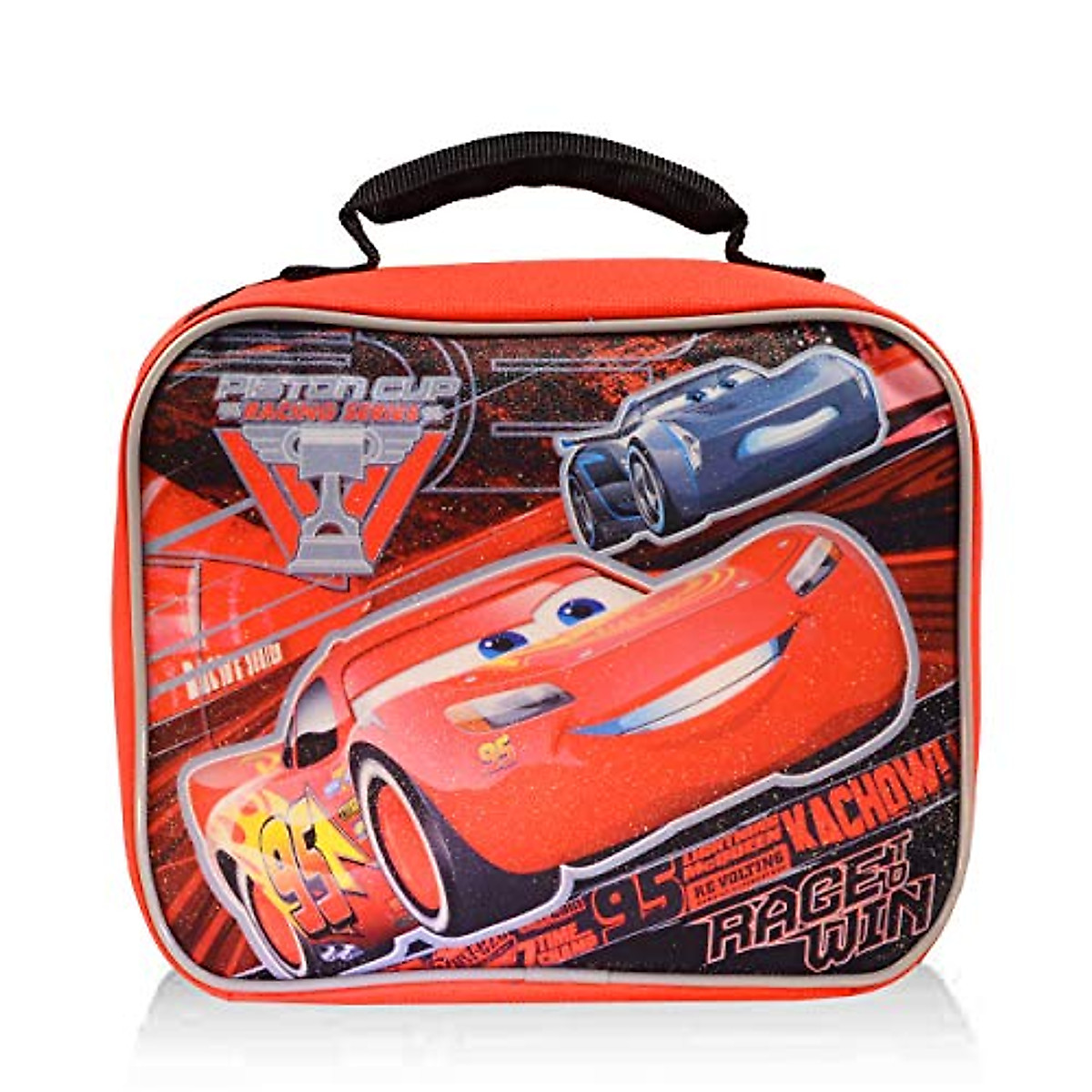Disney Cars Backpack with Lunch Box for Preschool Toddler Boys Girls - 11" Mini Backpack Bundle with Lunchbox and Stickers