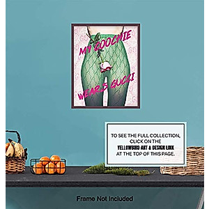 Glam High Fashion Design Wall Decor - Luxury Couture Art - Chic Modern Contemporary Home Decorations for Bedroom, Bathroom, Bath - Funny Gift for Women, BFF, Best Friend, Designer Fashionistas