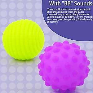 Konig Kids Textured Multi Sensory Ball Set