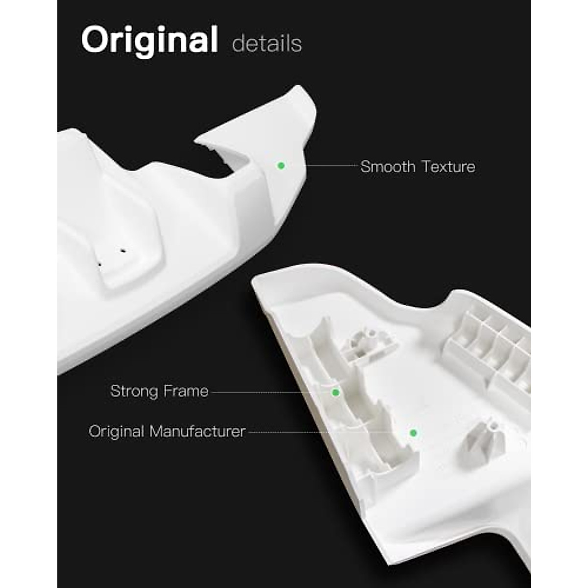 stio GoKart Kit Front Wing Compatible with Ninebot by Segway Go Kart Kit Refit Smart Scooter Parts Front Bumper Plastic Protection Replacements GoKart Original Accessories (White)