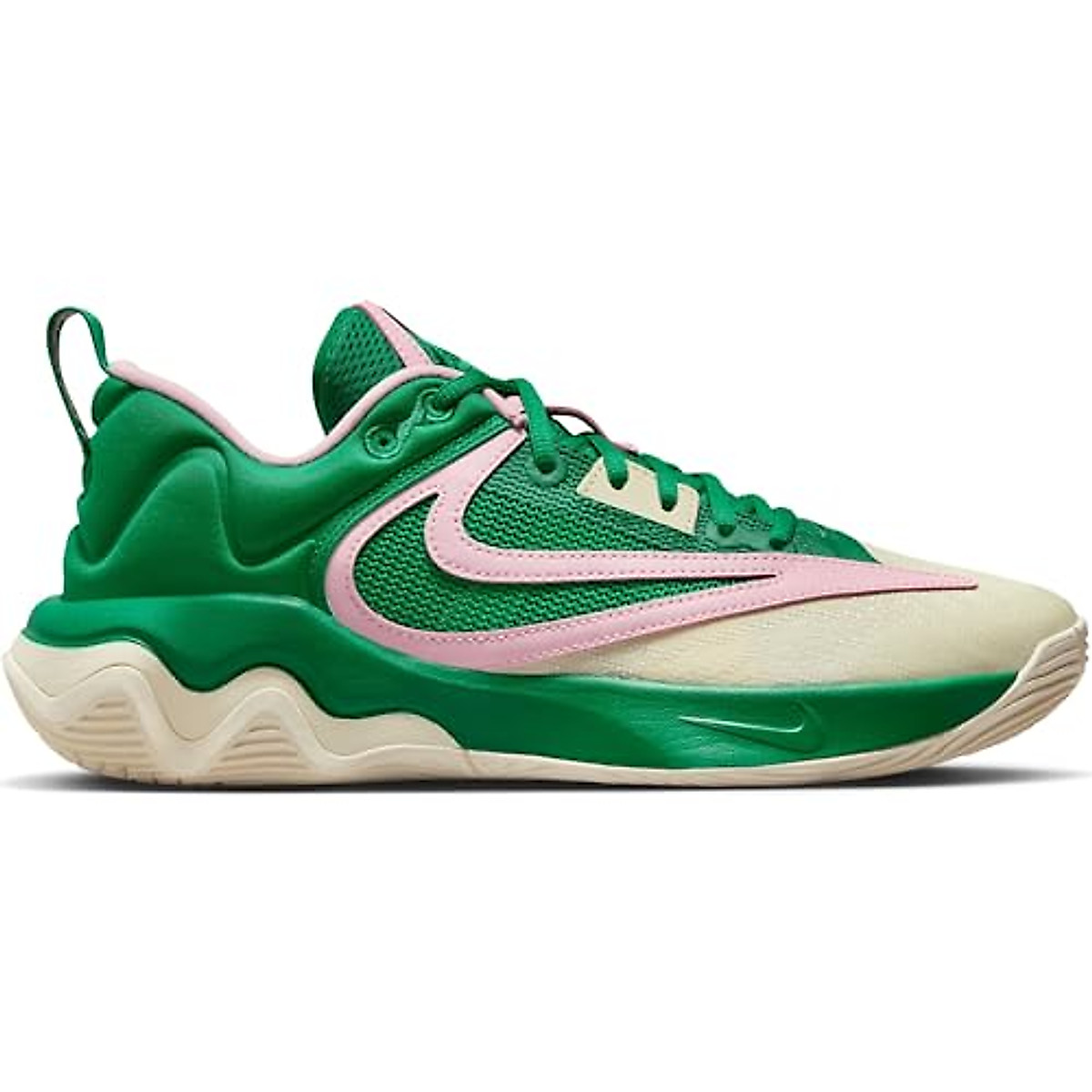 NIKE Men's Sneaker Three Quarters Tall, Malachite Malachite Med Soft Pink, 7.5