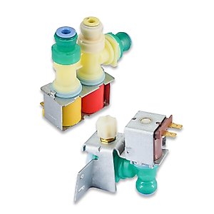 W10238100 WPW10238100 & W10341320 WPW10341320 Refrigerator Water Inlet Valve Combination Water Inlet Valve Compatible with Whirlpool/Kenmore/Kitchen-Aid Refrigerator