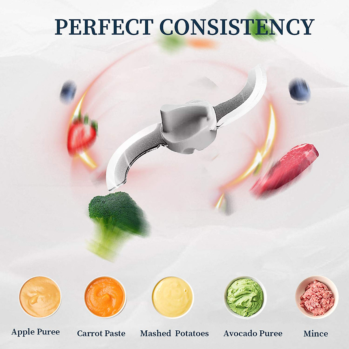 6 in 1 IKARE Baby Food Maker, Infant Feeding Blender Puree Processor Grinder Steamer