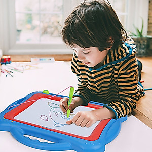 Magnetic Drawing Board Toys for 1-2 Year Old Girls, Large Erasable Sketch Pad with Pen for Toddler Educational Learning Toys Kid Christmas Birthday Gift Art Toy, Baby Toddlers Party Travel