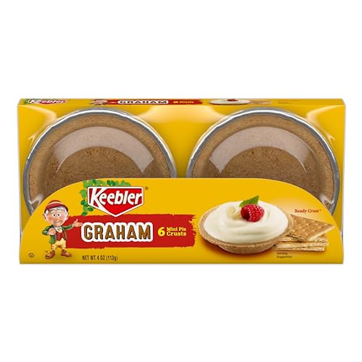 Keebler Ready Crust, 4 Oz, 6 count (Pack of 12)