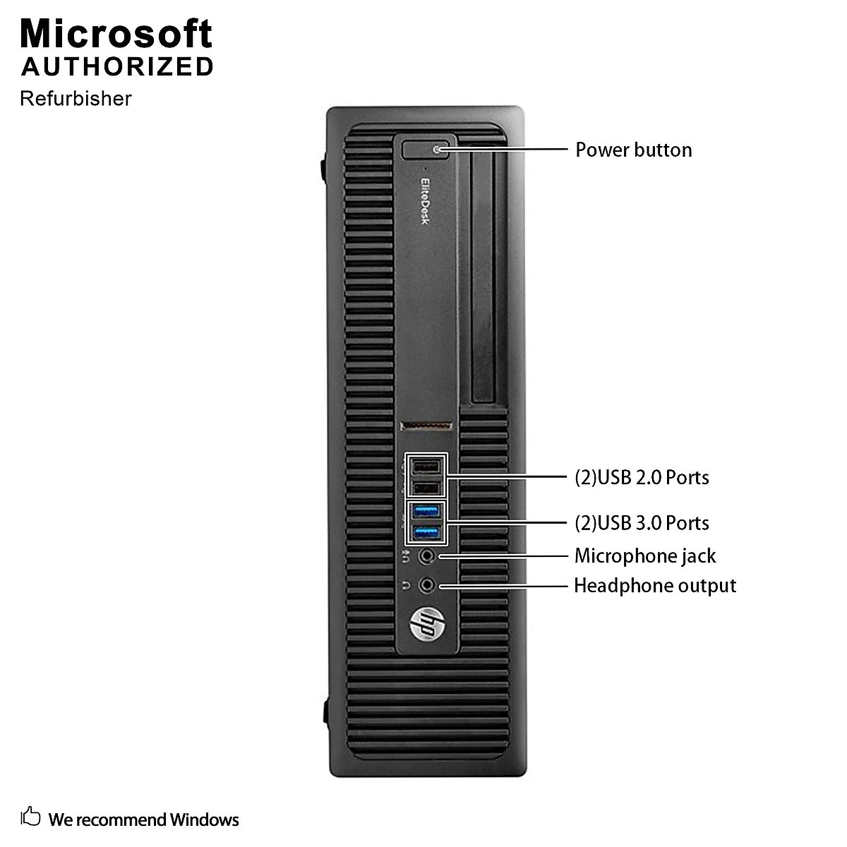 HP ProDesk 600 G2 Small Form Factor Business Desktop Computer, Intel Quad Core i5-6500, 12GB DDR4, 1TB SSD, WiFi, BT 4.0, VGA, DP