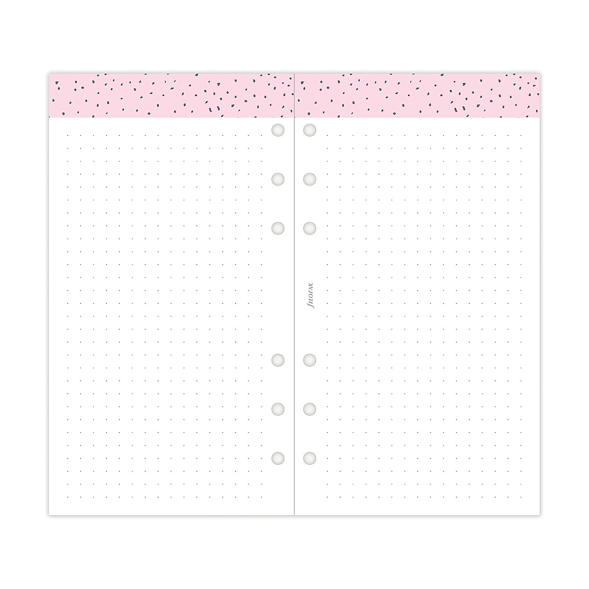 Filofax Personal Confetti Week to View Diary - 2023, White (23-68491)