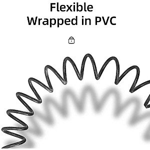 Bicycle Locks Heavy Duty Anti Theft Bike Lock Bike Cable Locks, Portable Anti-Theft Mini 90cm Elastic Stretch Ultralight 3-Digit Password MTB Bicycle Lock (Color : Black)