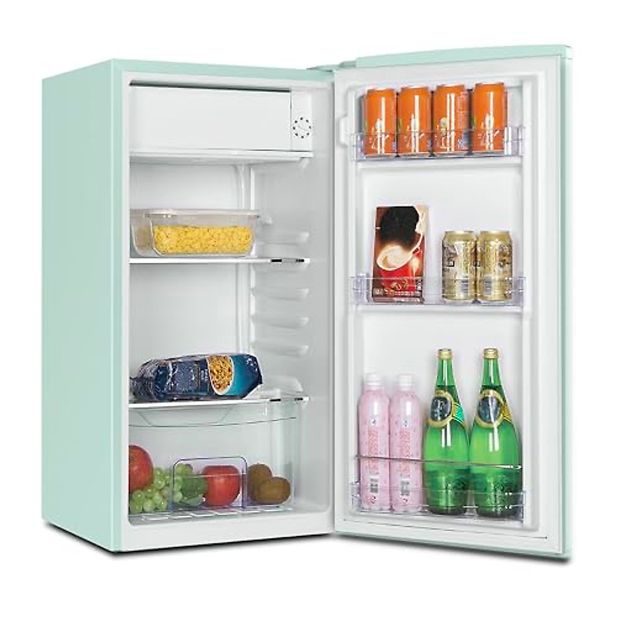 Avanti RMRS31X7G-IS Retro Mini Fridge for Home Office or Dorm, Manual Defrost and Adjustable Temperature, 3.1 Cu.Ft, Green