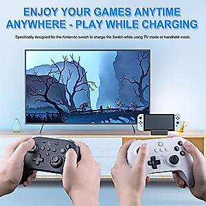 Upgraded Switch TV Dock for Nintendo Switch/Switch OLED, MVIIOE Switch Docking Station with Ethernet LAN, Support YouTube, 4K@60HZ 1080P HDMI 2.0 Port, 3 USB Ports & PD Fast Charging White