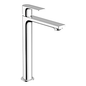 Hansgrohe Rebris E Contemporary 1-Handle 1-Hole 12-inch Tall Bathroom Sink Faucet in Chrome, 72564001